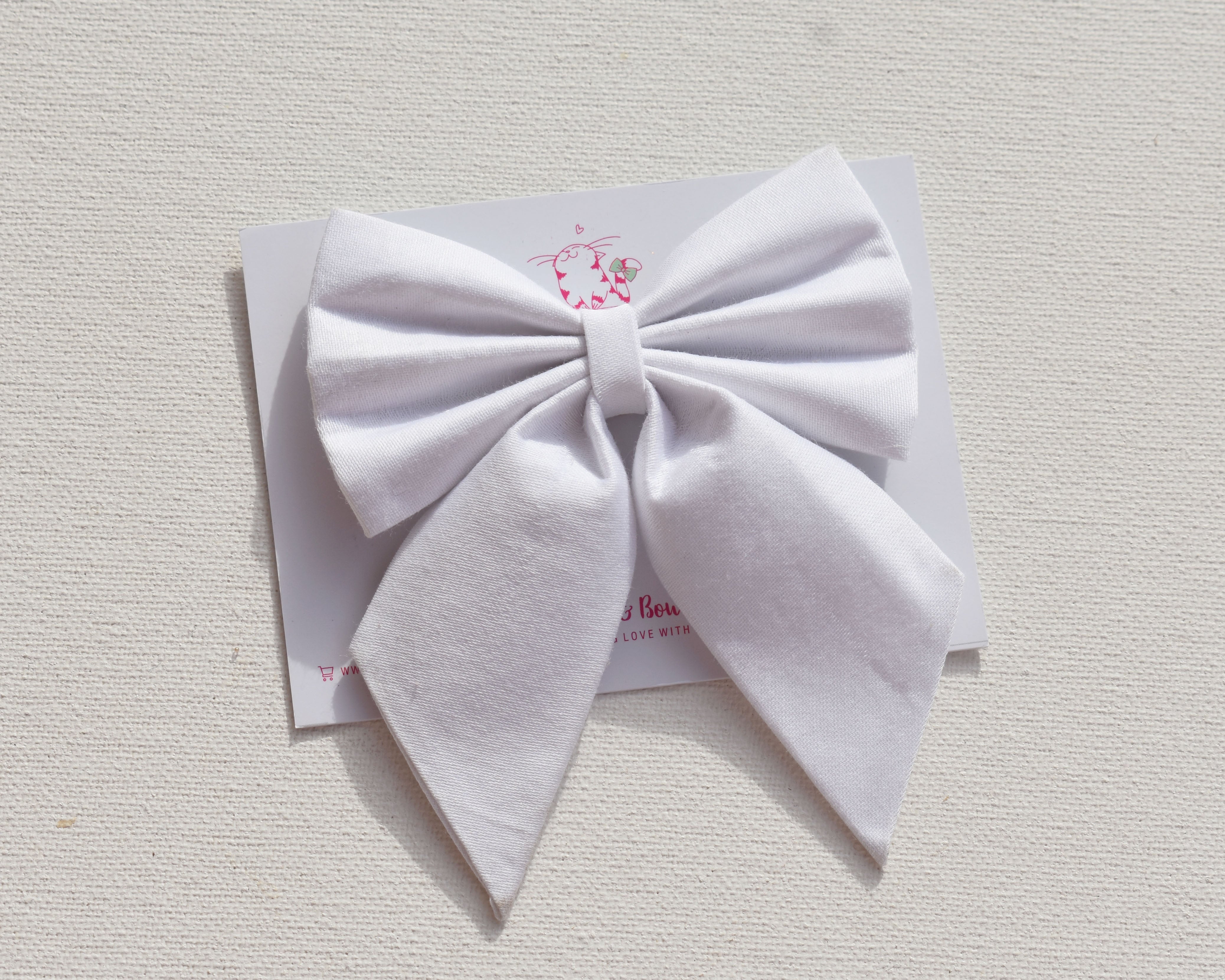 Plain White - Pigtail – Cats&Bows
